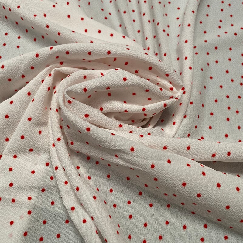 Red Dot Fabric - Etsy