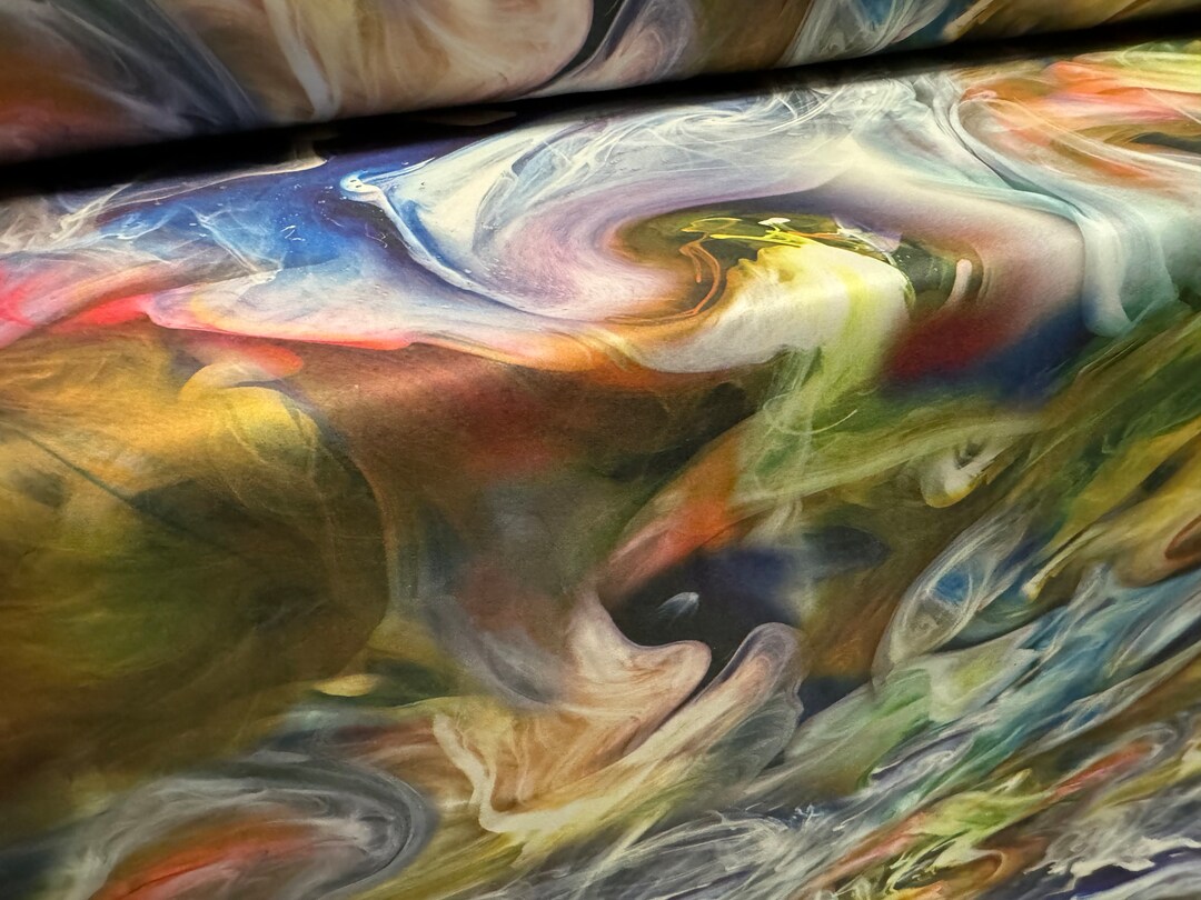 Pongee Woven Dress Fabric per Metre Paint Explosion Print - Etsy