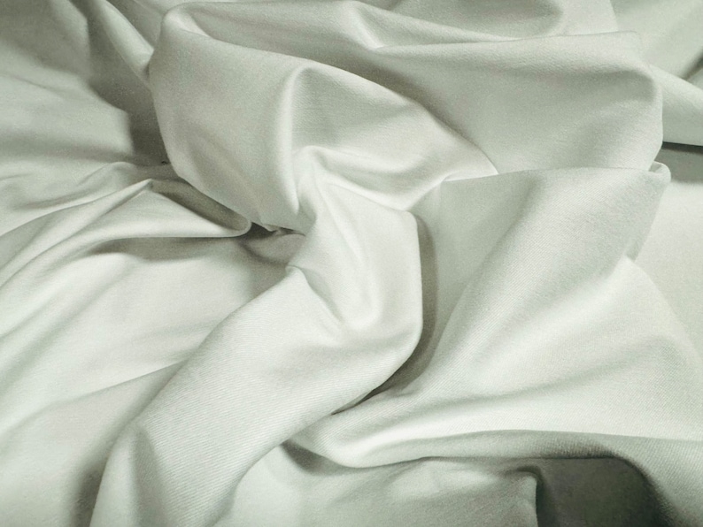 Bengaline Stretch Woven Trouser Fabric, per Metre - Plain - White - Etsy