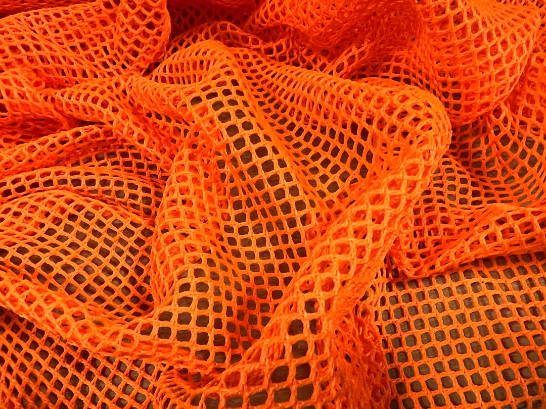 Fishnet Mesh Net Jersey Fabric, per Metre Plain Fluorescent Orange - Etsy