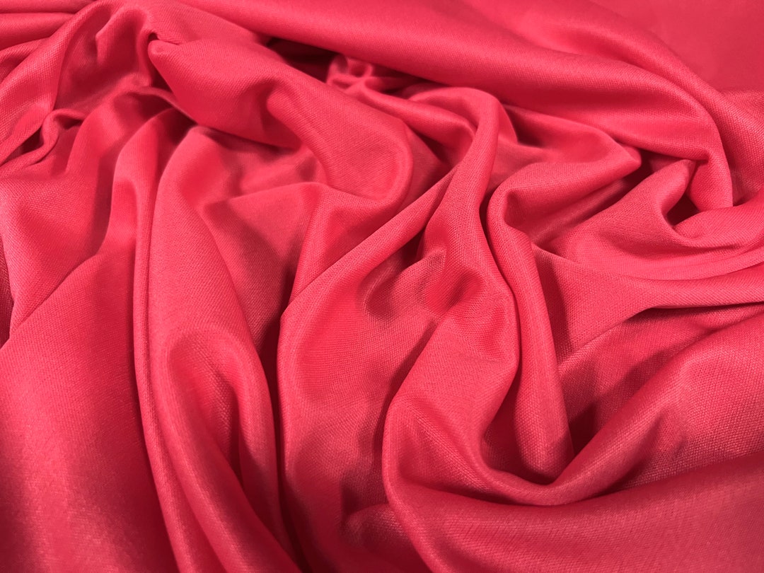 Single Jersey Fashion Fabric, per Metre - Plain - Cerise Pink - Etsy