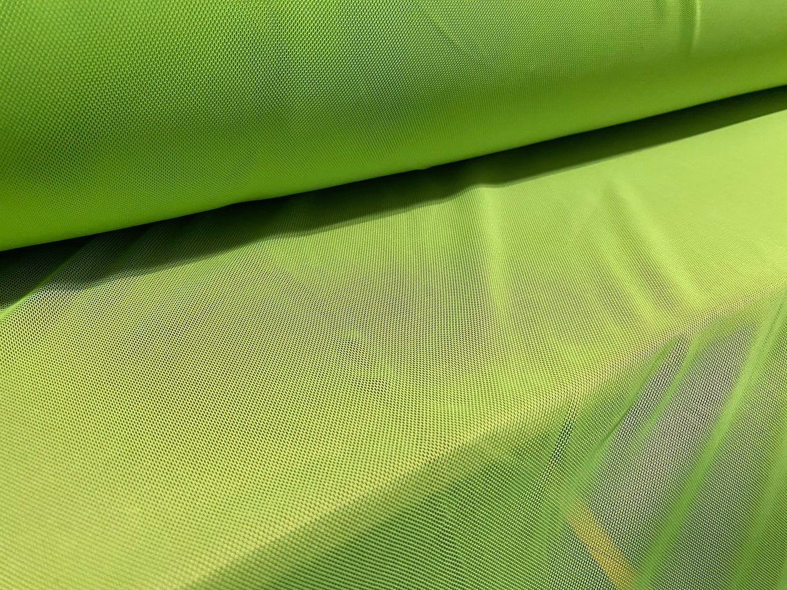 Mesh Net Fabric per Metre Bright Green - Etsy