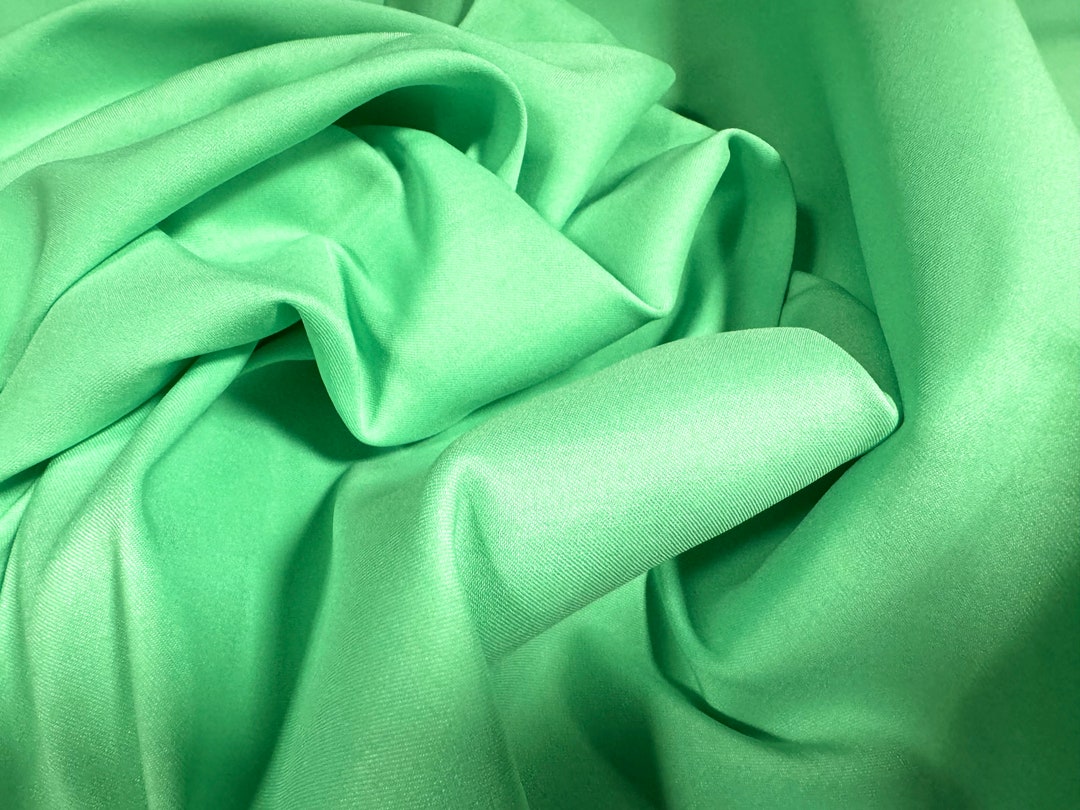 Bengaline Stretch Woven Trouser Fabric, per Metre - Plain - Mint Green ...