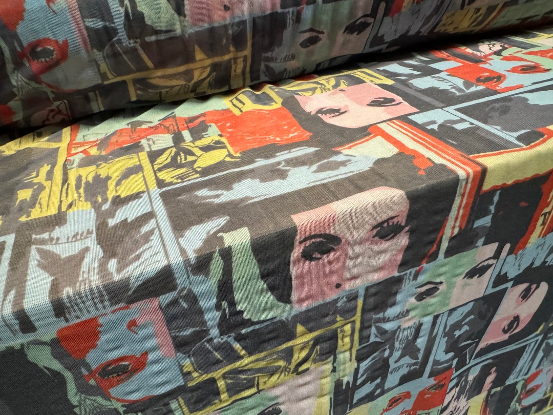 Power Mesh Net Stretch Spandex Fabric, per Metre - Women’s Faces Art ...