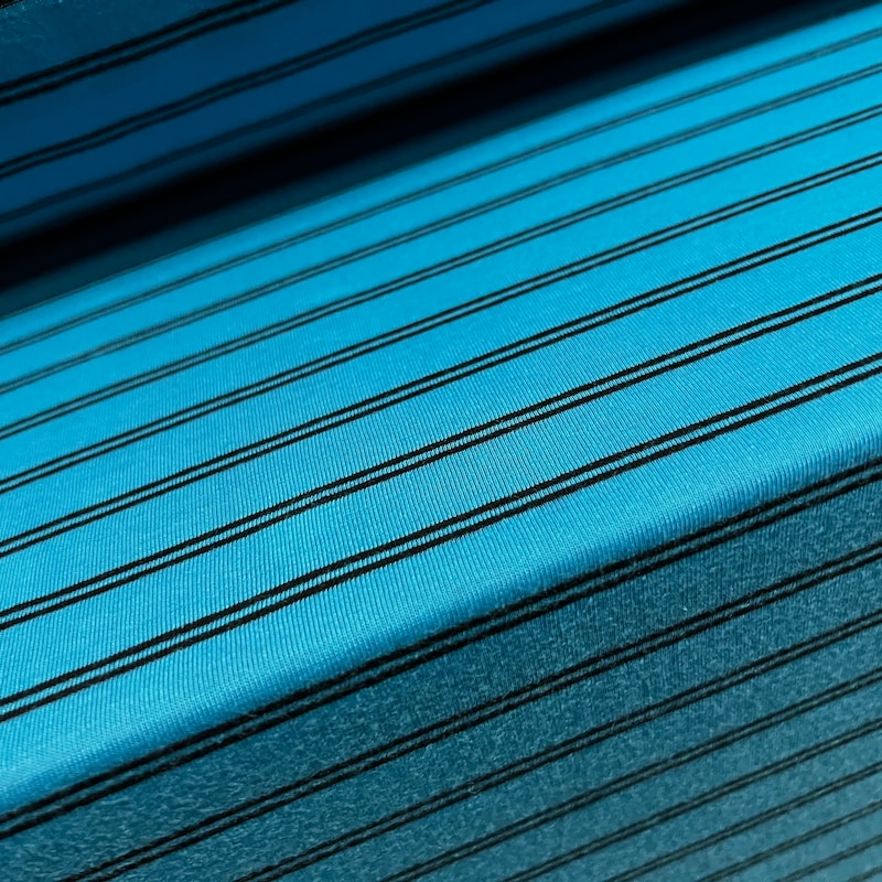 Aqua Striped Fabric - Etsy