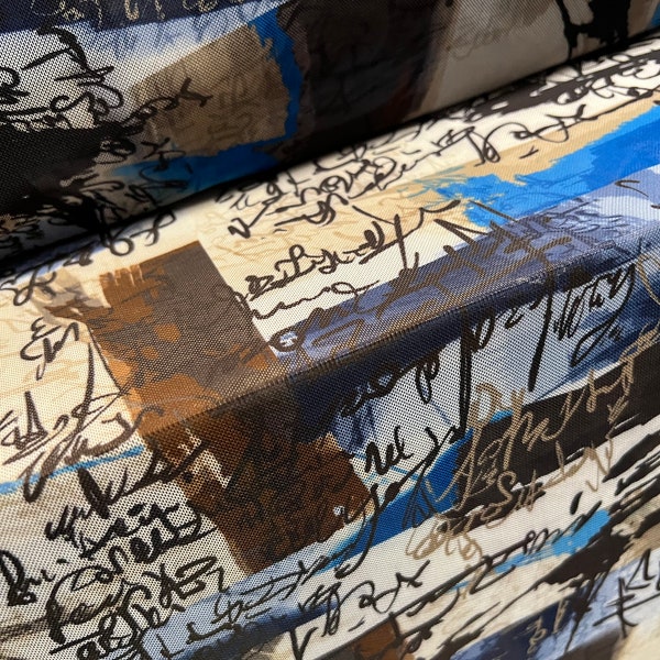 Scribble Fabric - Etsy