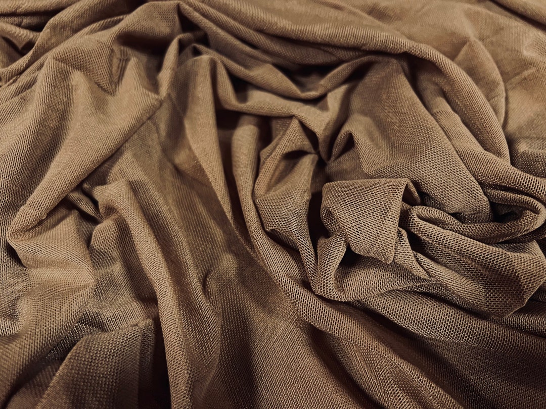 Power Mesh Net Stretch Spandex Fabric, per Metre - Plain - Taupe - Etsy