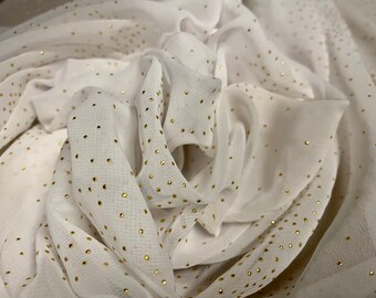 White Chiffon Fabric | Etsy