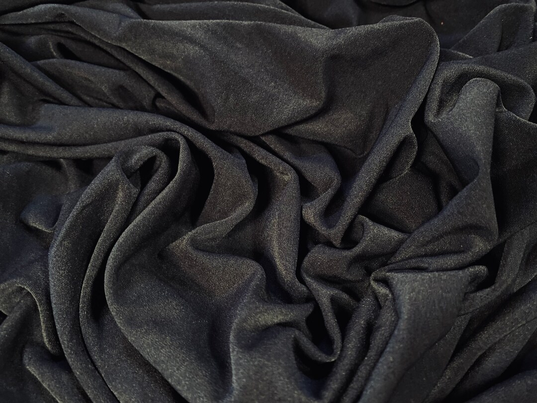 Micro Fibre Spandex Stretch Jersey Fabric, per Metre - Dark Steel Grey ...