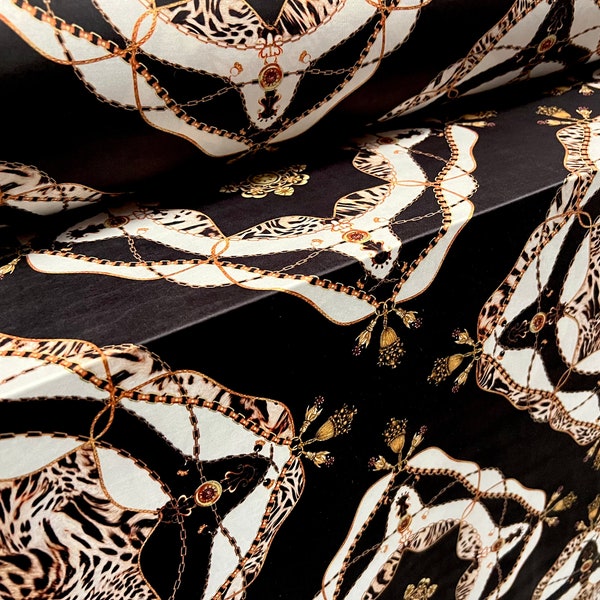 Chain Print Fabric - Etsy