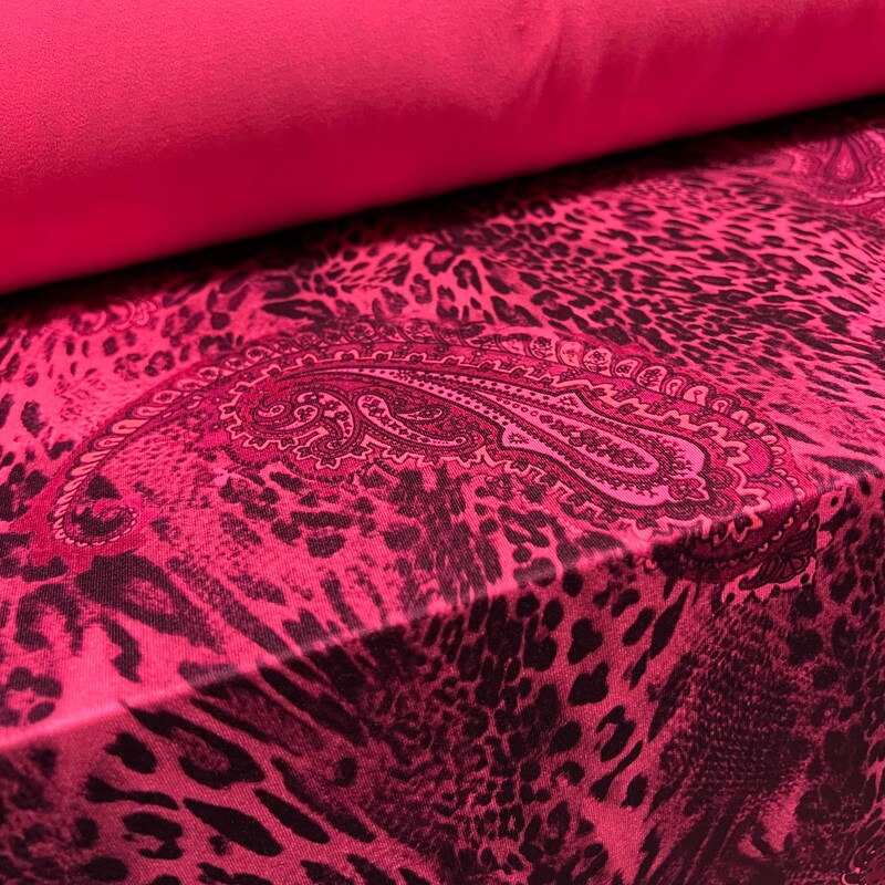 Pink Cheetah Print Fabric - Etsy