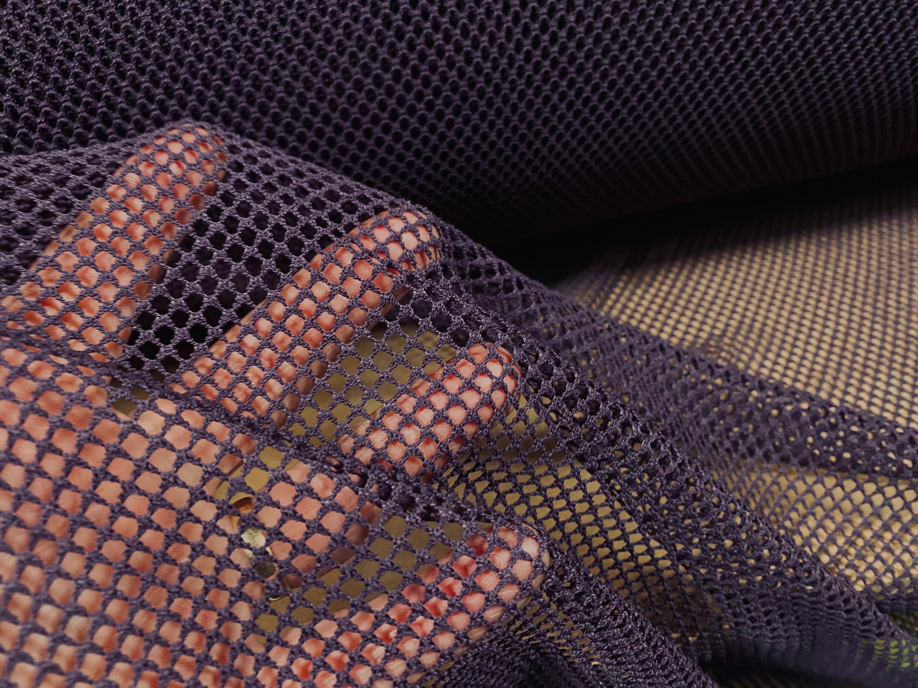 Fishnet Mesh Net Jersey Fabric, per Metre - Plain - Purple - Etsy UK