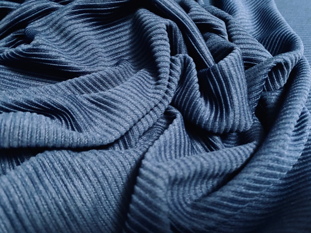 Ottoman Rib Jersey Fabric , per Metre - Navy Blue - Etsy