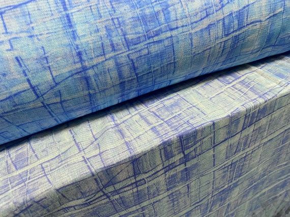 Blue stretch mesh fabric store