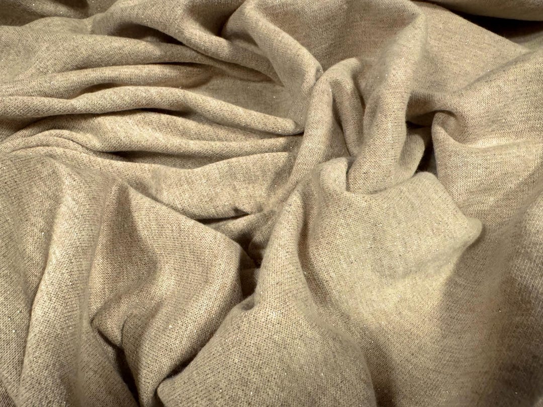 Metallic French Terry Loopback Sweatshirt Jersey Fabric, per Metre ...
