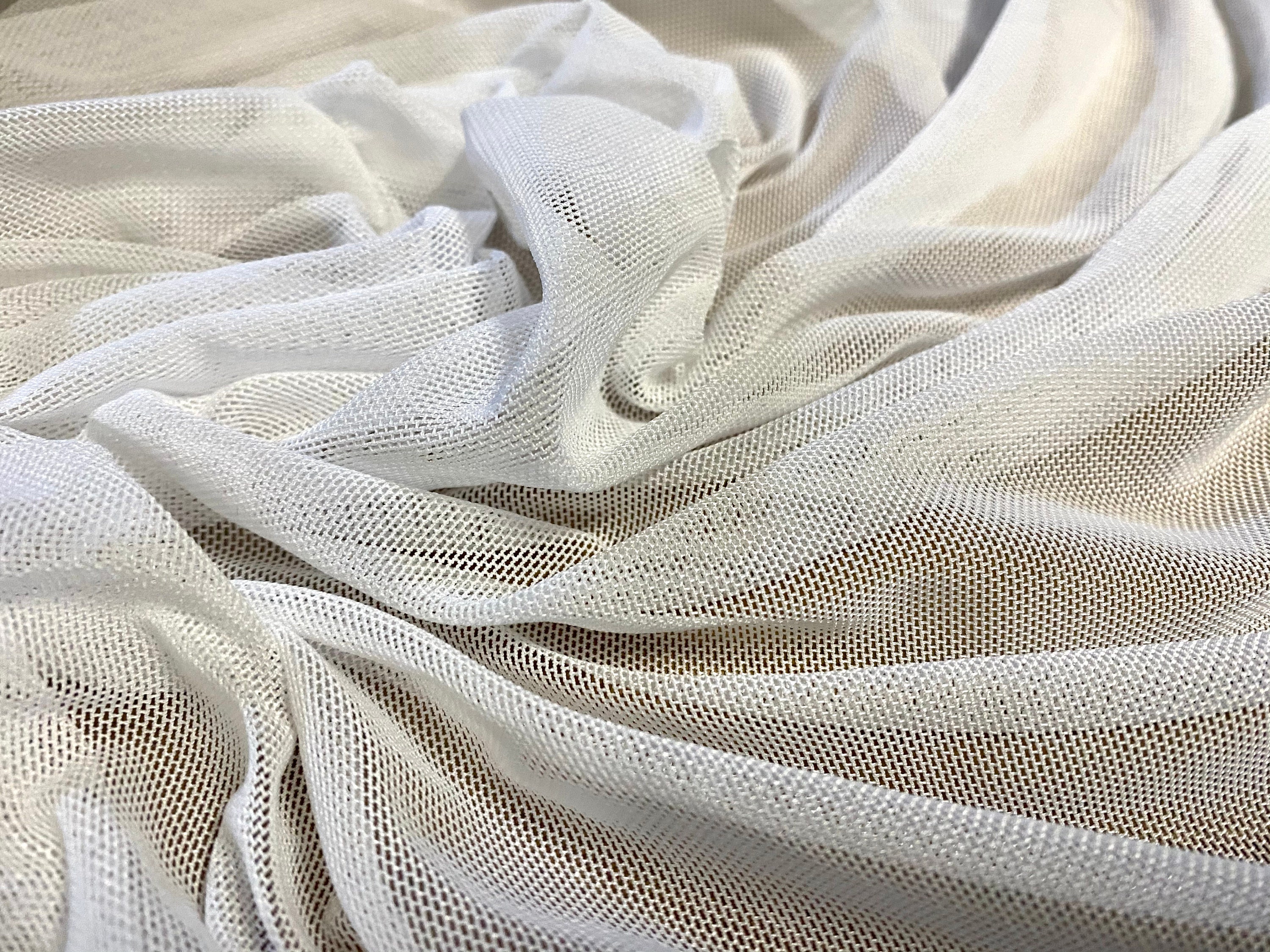 Power Mesh Netz Stretch Lycra Stoff pro Meter weiß | Etsy