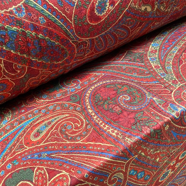 Paisley Print Fabric - Etsy