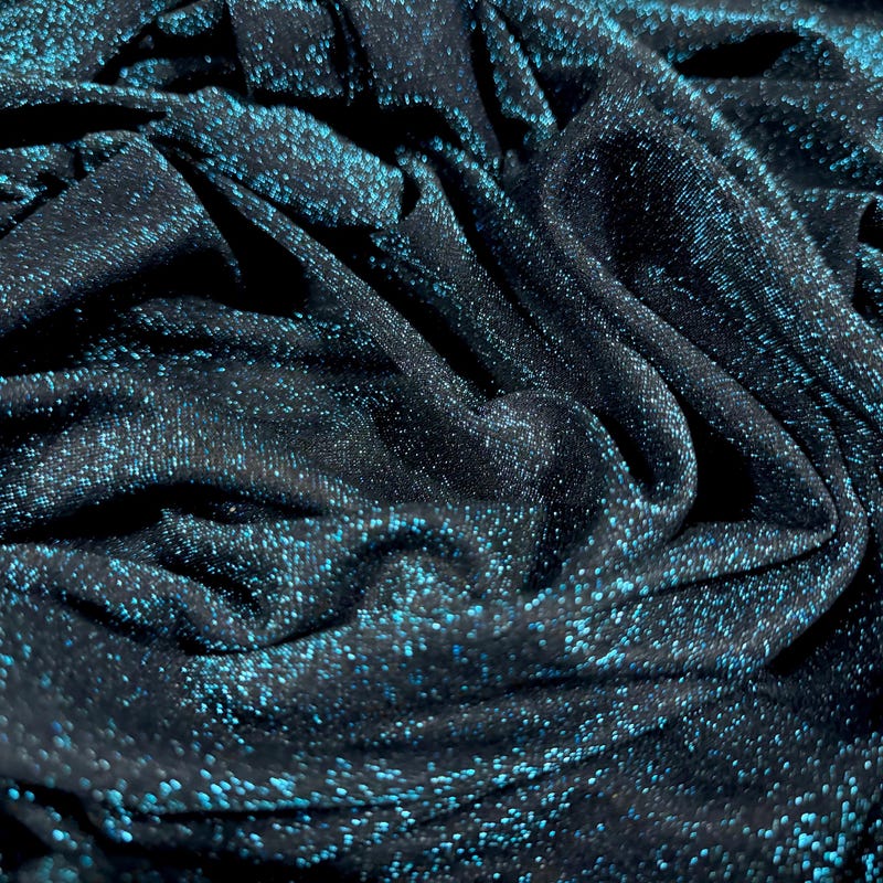 Blue Lurex Fabric - Etsy