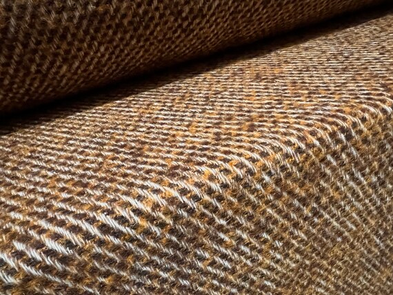 Wool Blend Tweed Coat Jacket Fabric per Metre Twill Design | Etsy