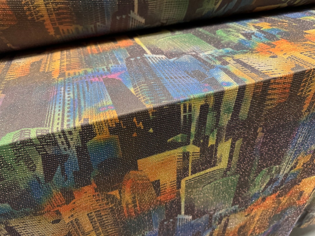 Metallic Slinky Stretch Spandex Jersey Fabric With Gold Lurex, per ...