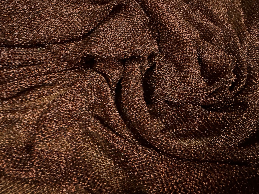Metallic Stretch Chainmail Mesh Fabric, per Metre - Brown With Copper ...