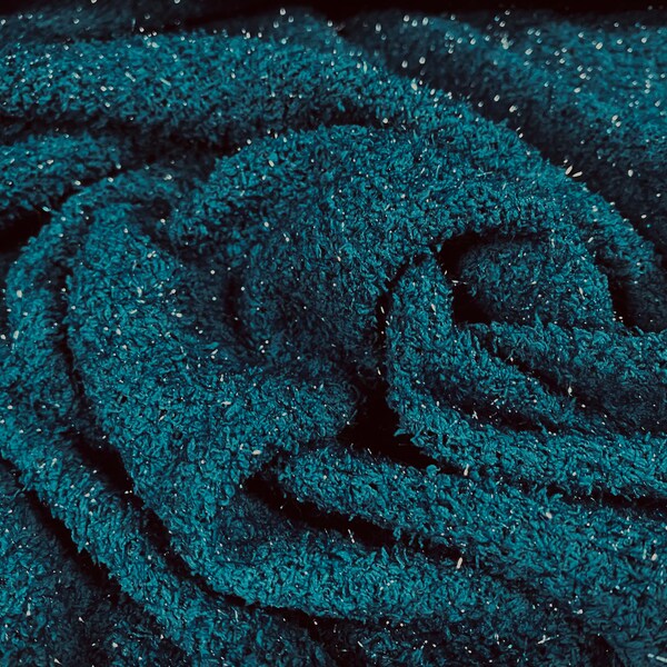 Blue Lurex Fabric - Etsy