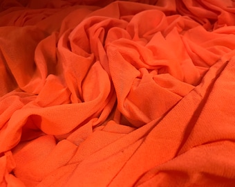 Orange Sheer Fabric - Etsy UK
