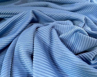 Fine Ottoman Rib Stretch Jersey Fabric per Metre Biscuit | Etsy