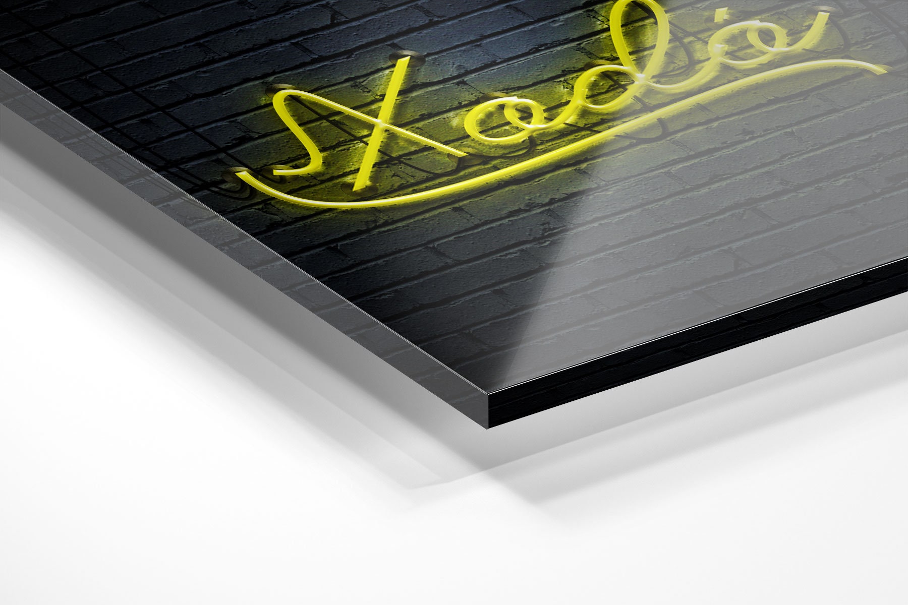 Xodó Neon Text Art Wall Art Glass Printing-modern Home Decor - Etsy