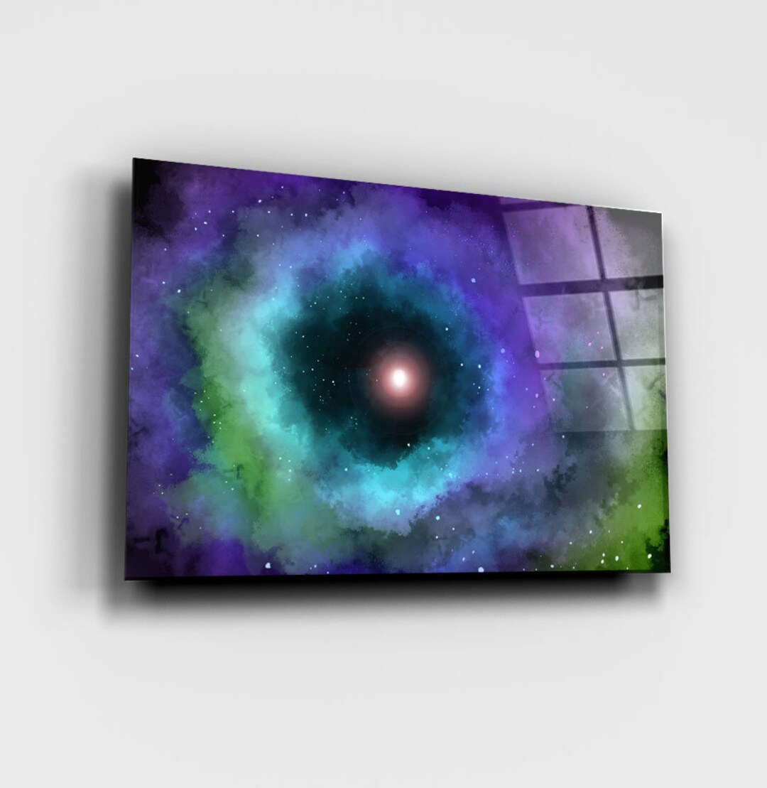 Cosmic Nebula Wall Art Glass Printing-modern Home Decor Ideas Art Glass ...