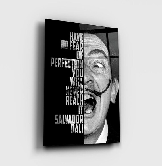 Salvador Dali Inspirational Quote Wall Art Glass - Etsy
