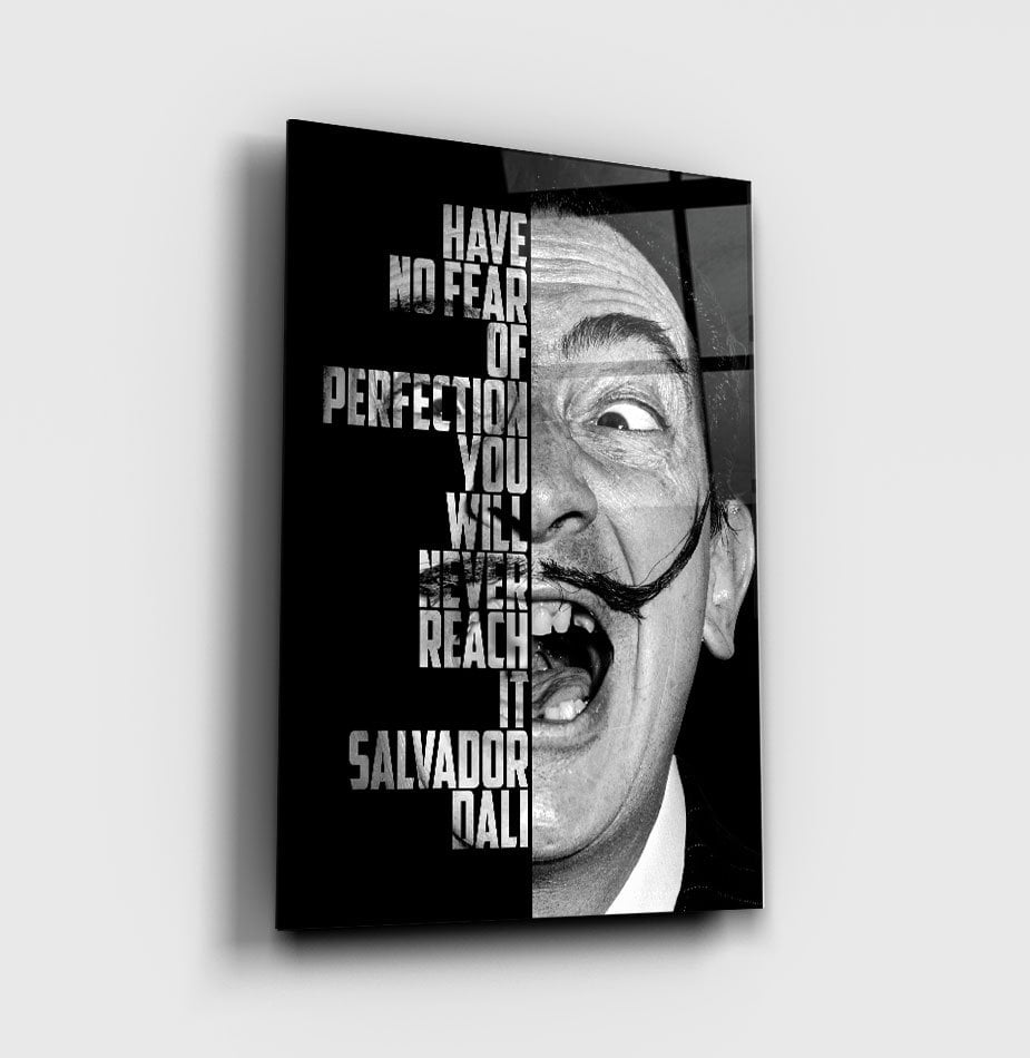Salvador Dali Inspirational Quote Wall Art Glass Printing-modern Home ...