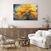 Yellow Trumpet Tree Abstract Artwork: Vibrant Floral Elegance in ...