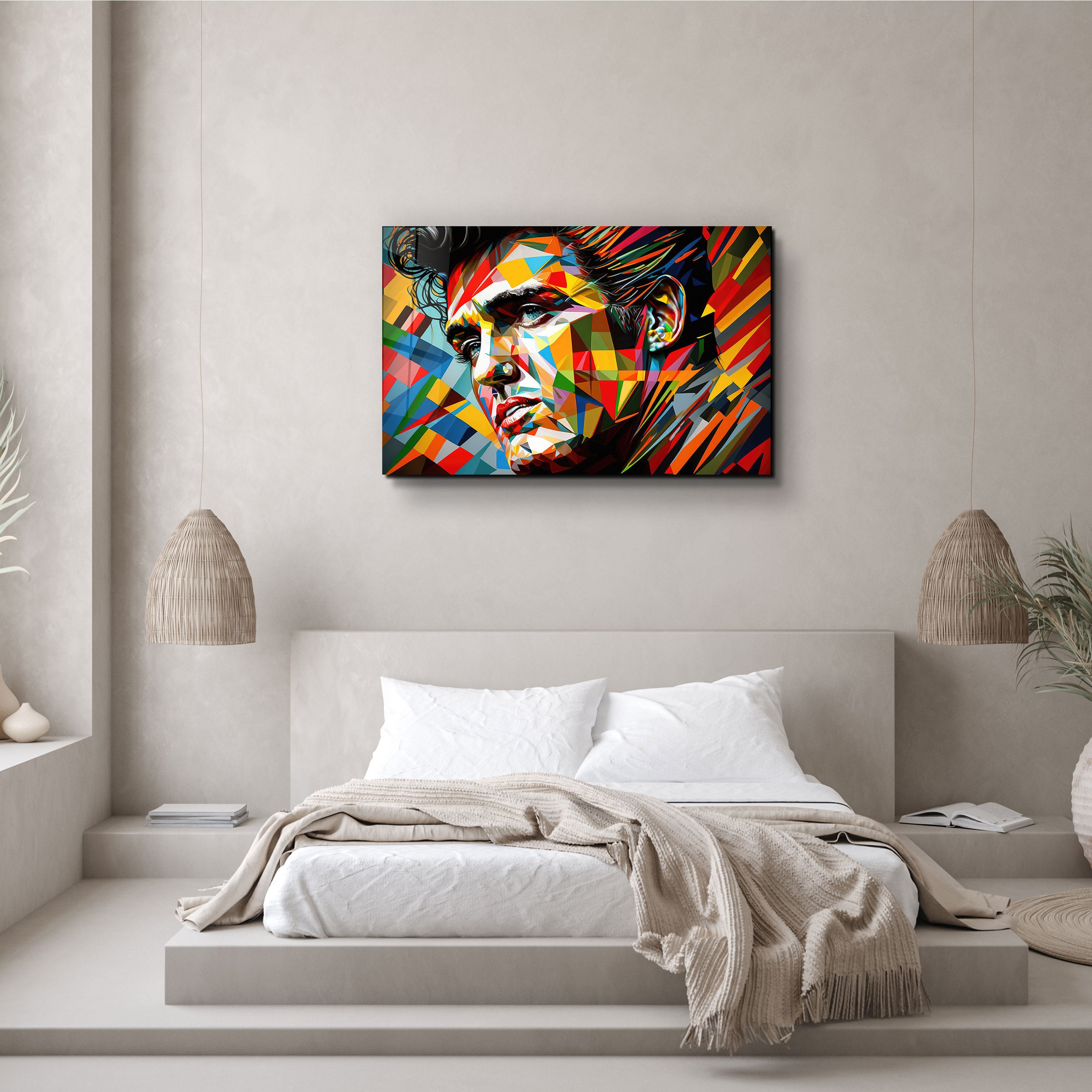 Iconic Elvis Presley: Abstract Art in Eduardo Kobra Style - Etsy