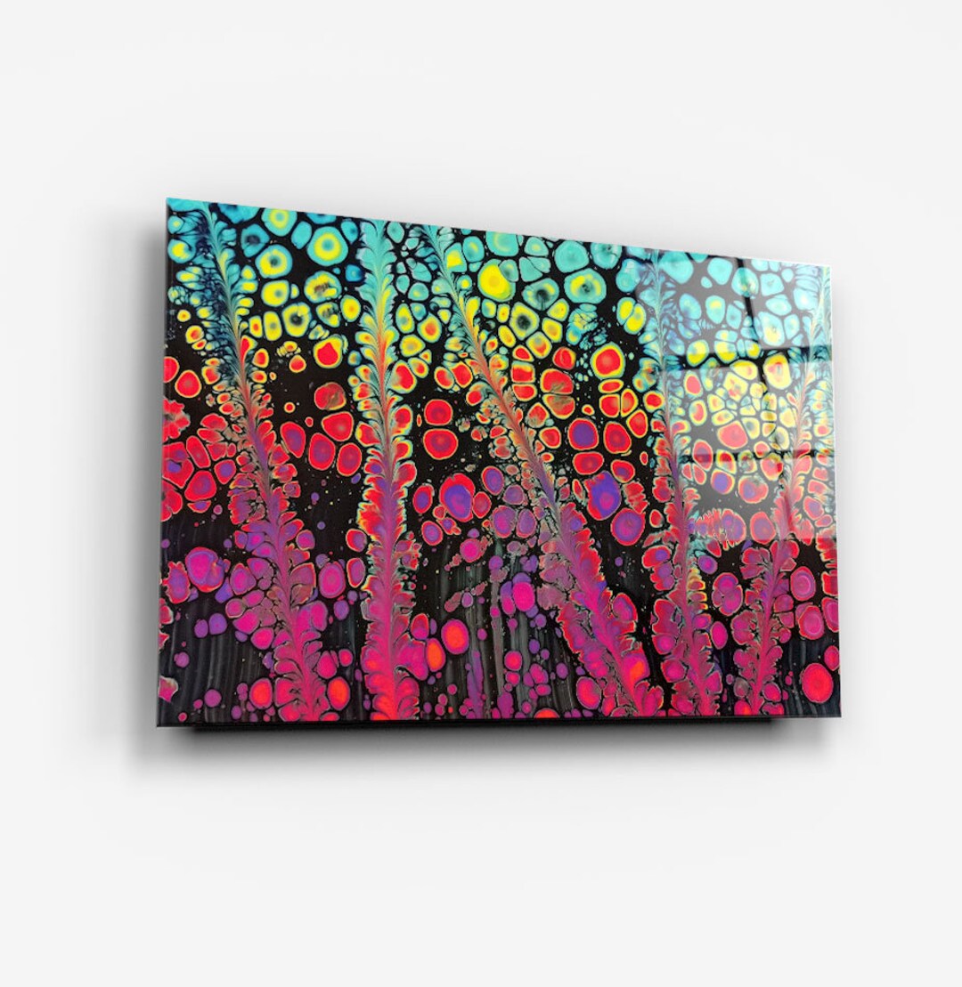 Colored Tint Mix-abstract Tint Art-wall Art Glass Printing-modern Home ...