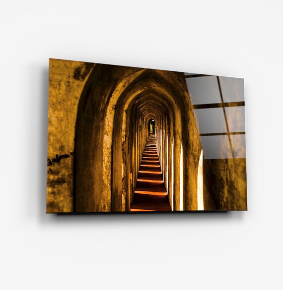 The Path-urban Art-wall Art Glass Printing-modern Home Decor - Etsy