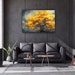Yellow Trumpet Tree Abstract Artwork: Vibrant Floral Elegance in ...