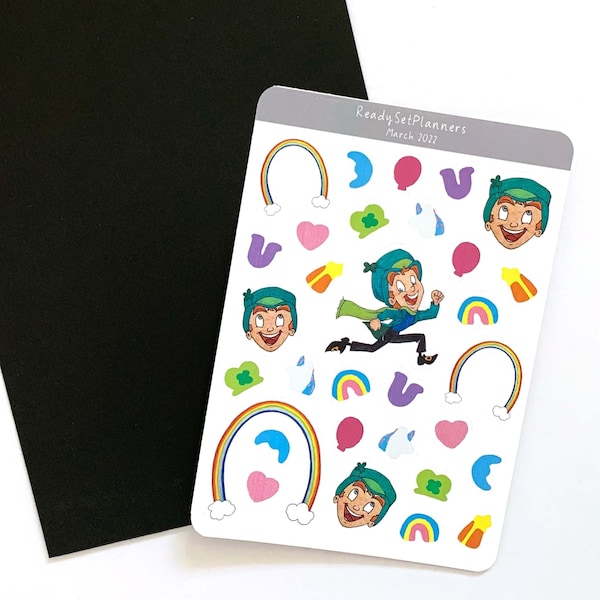 Lucky Sticker Sheet - Etsy