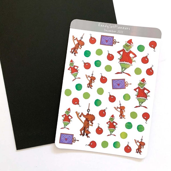 The Grinch Stickers - Etsy