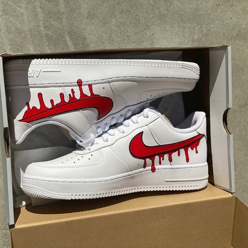 Custom Nike Air Force 1 Any Color Drip Shoes nike Drip Air - Etsy