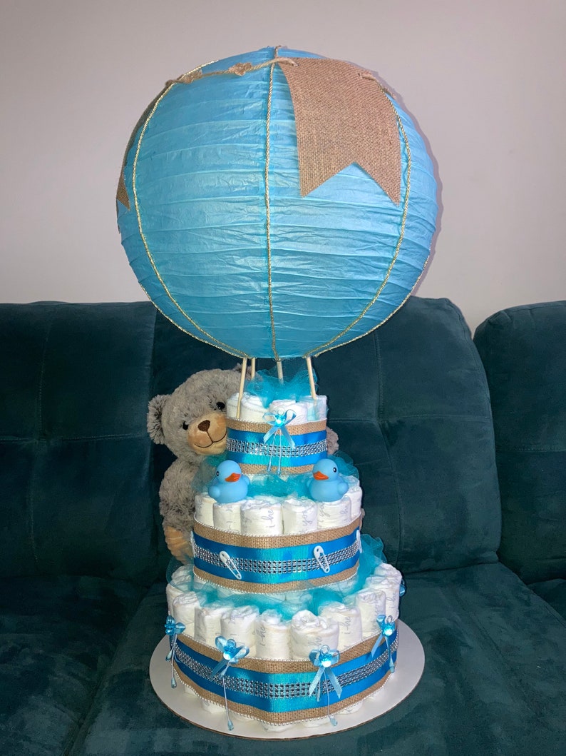 Air Balloon Diaper Cake - Etsy