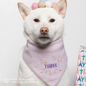 Personalized Dog Bandana Birthday Girl Bandanna for 1st Birthday ...
