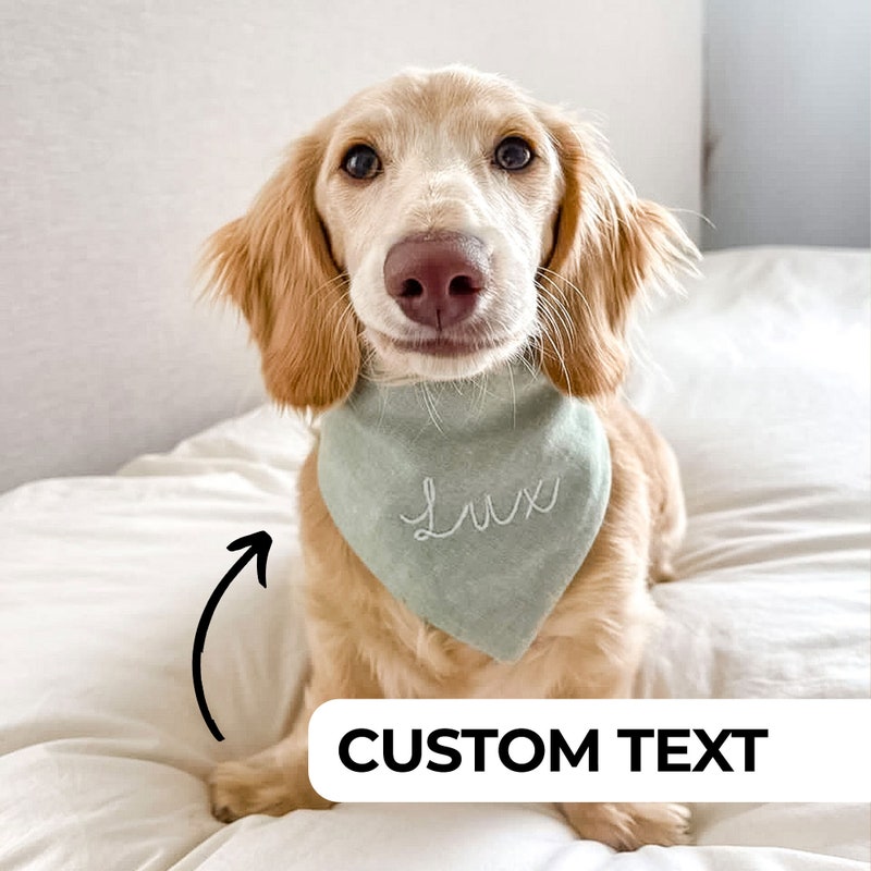 Custom Dog Bandana - Etsy