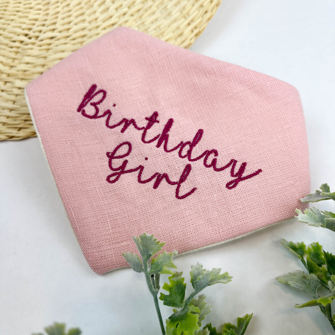 Birthday Dog Bandana for 1st Birthday Girl Dog Bandana for First ...