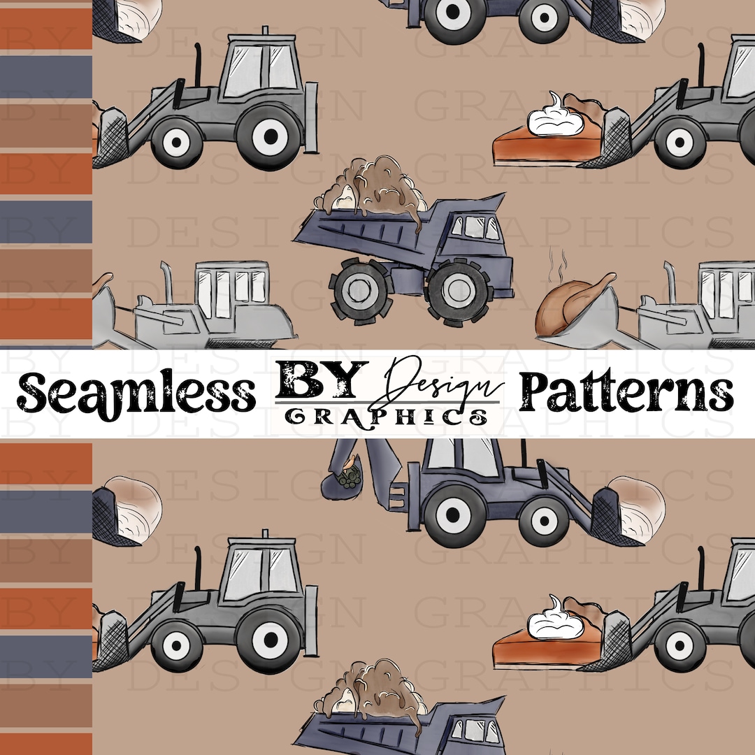 Construction Thanksgiving Seamless | Thanksgiving Seamless | Boy ...