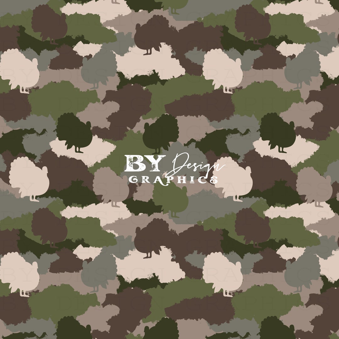 Turkey Camo Seamless | Boy Hunting Seamless | Turkey Hunting Seamless ...