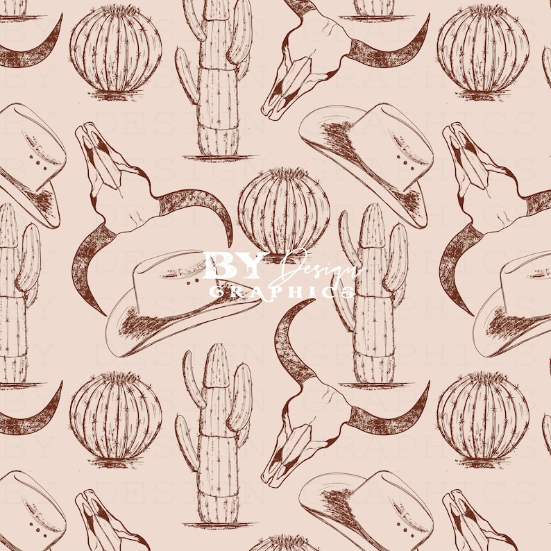 Cowboy Seamless Western Seamless Punchy Seamless Western - Etsy