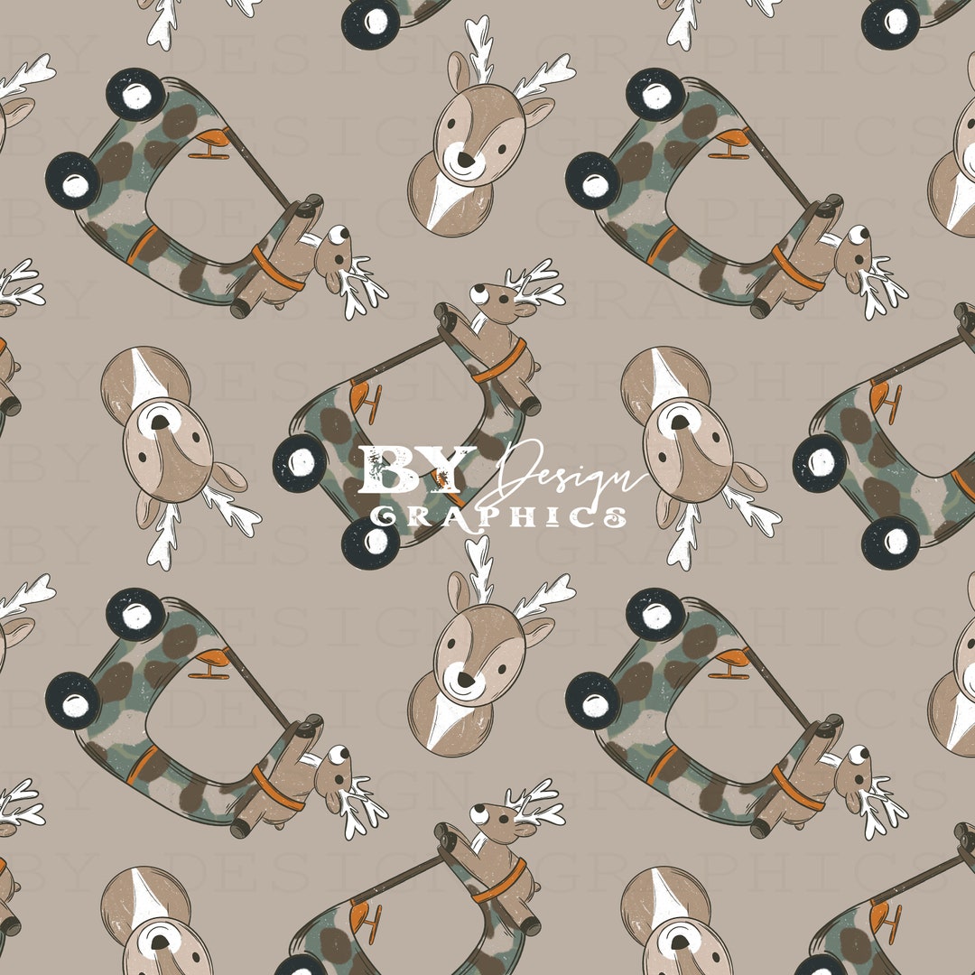 Boys Hunting Seamless | Kids Hunting Seamless | Camo Buck Seamless ...