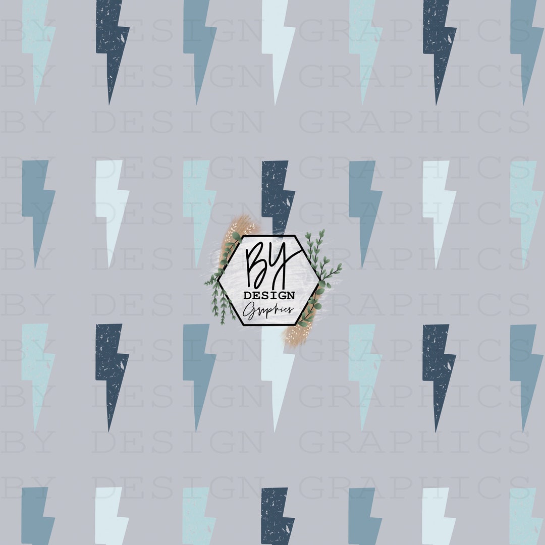 Lightning Bolt Seamless | Hand Drawn | Seamless Pattern | Digital File ...
