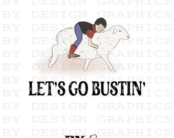 Mutton Busting Png - Etsy